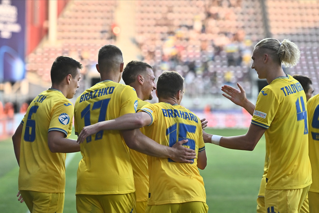 Three players of the youth national team of Ukraine - in the symbolic ...