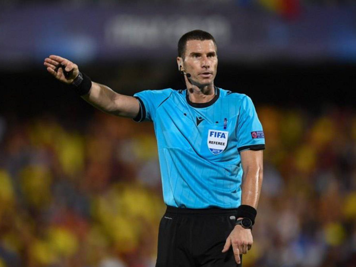 The chief referee for the Euro 2024 qualifying match between Ukraine ...