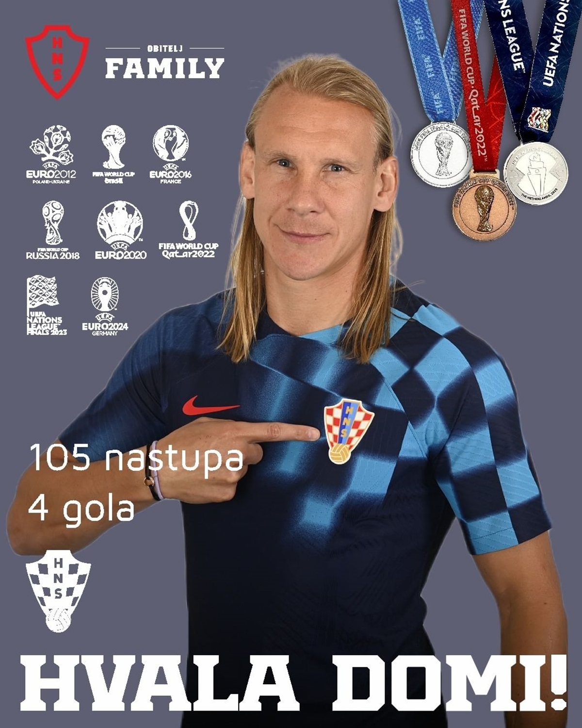 Vida announced the end of his career with the Croatian national team ...