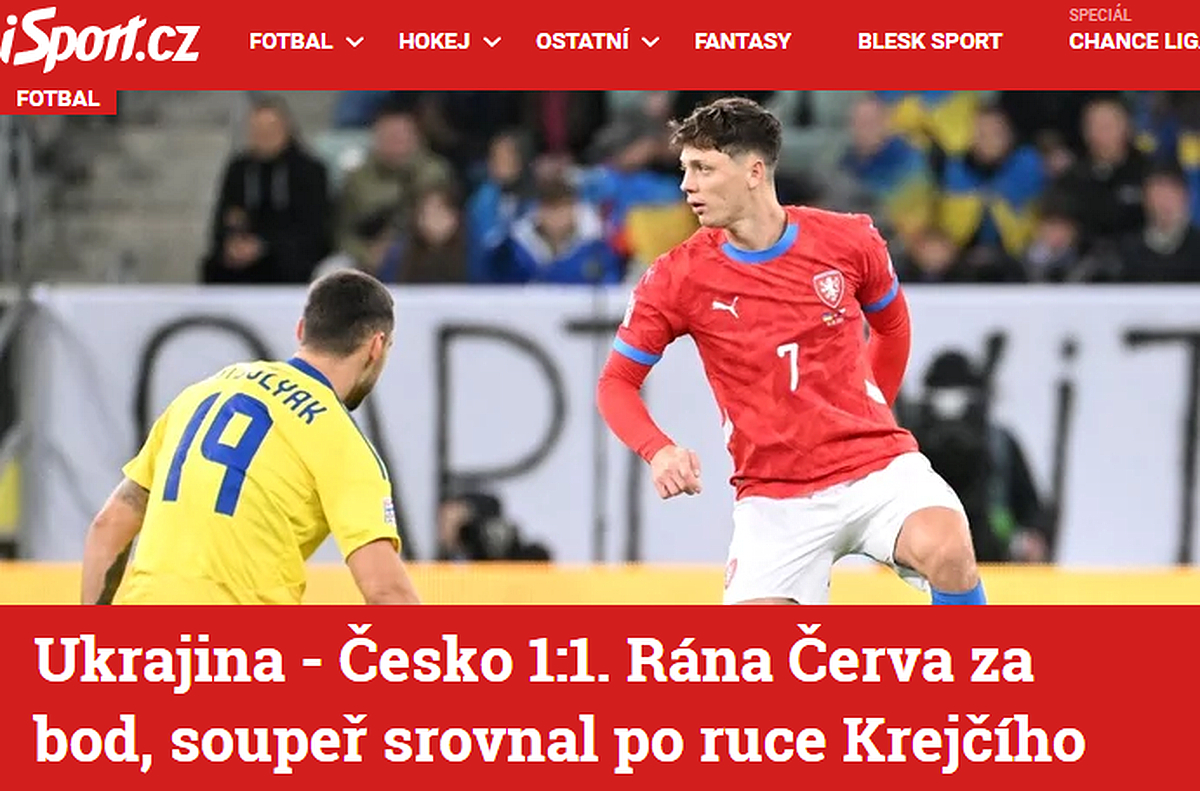 "The referee's dubious decision saved Ukraine" - Czech media about the ...