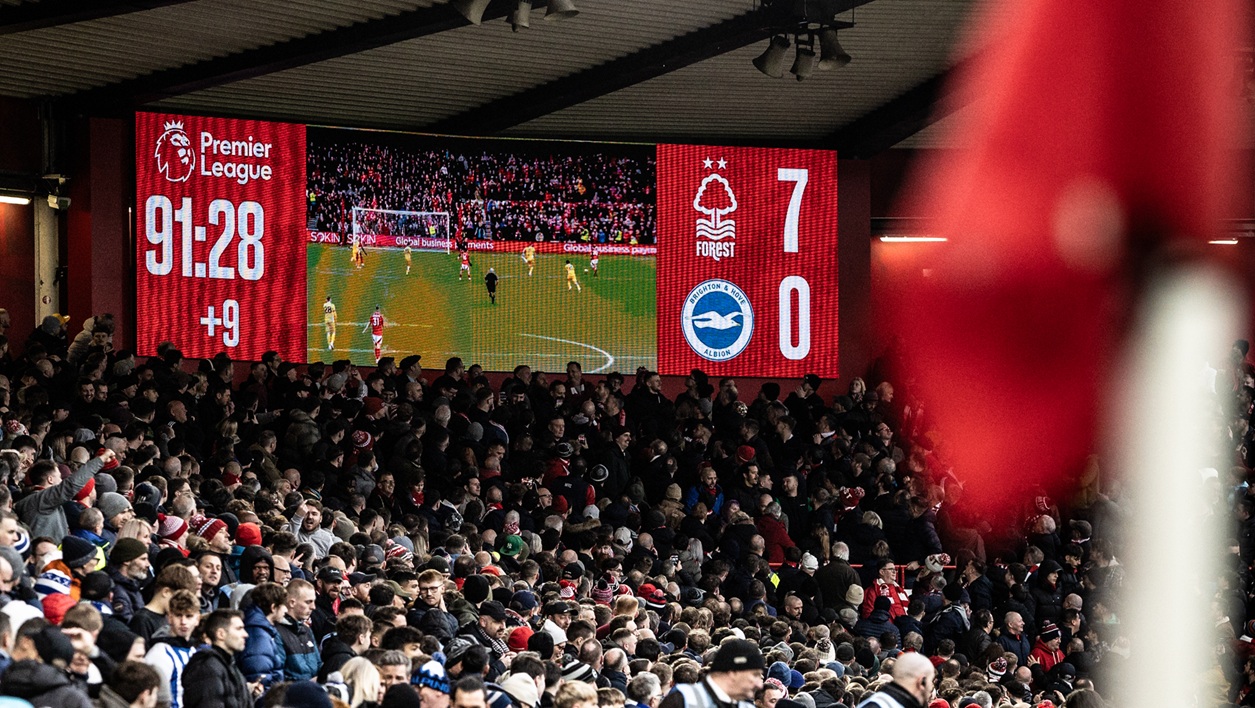 Nottingham Forest, defeating Brighton 7-0, won by a seven-goal margin ...
